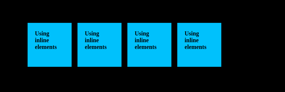 Top 5 ways to display the elements in side by side using CSS