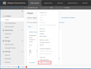 Cloud Director 10.x: vApp Guest OS Customization Greyed Out at Catalog Level