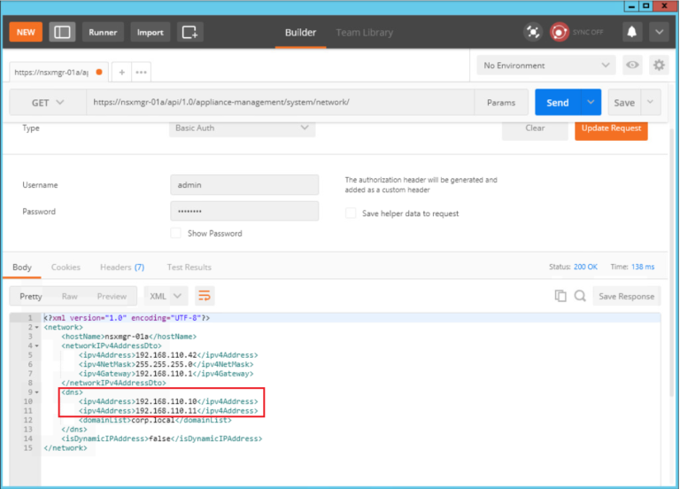 NSX-v 6.4.x: Configure NSX Manager with more than Two DNS Servers