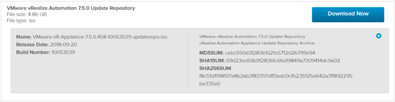 Step-by-Step: VMware vRealize Automation 7.x to 7.5 Upgrade