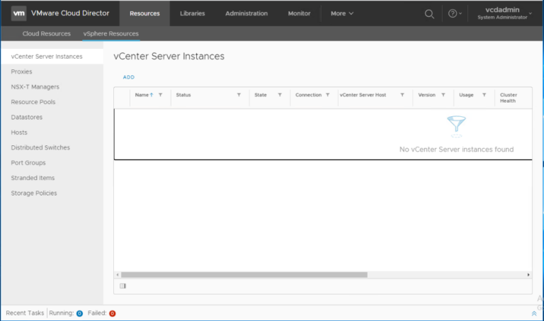 VMware Cloud Director 10.x Integration with vCenter 7.x and NSX-T 3.x