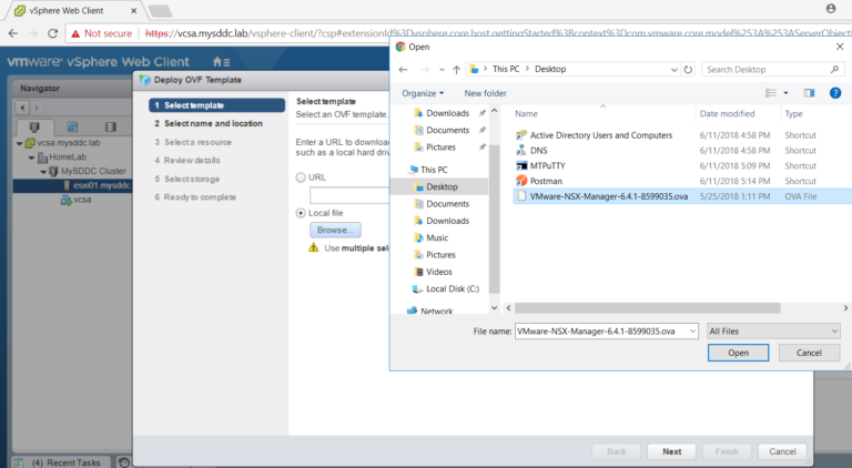 Step-By-Step: Install and Configure NSX Manager 6.4.1