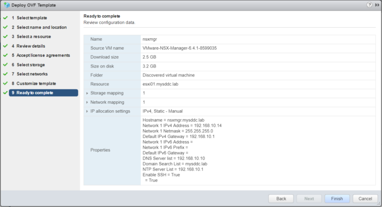 Step-By-Step: Install and Configure NSX Manager 6.4.1