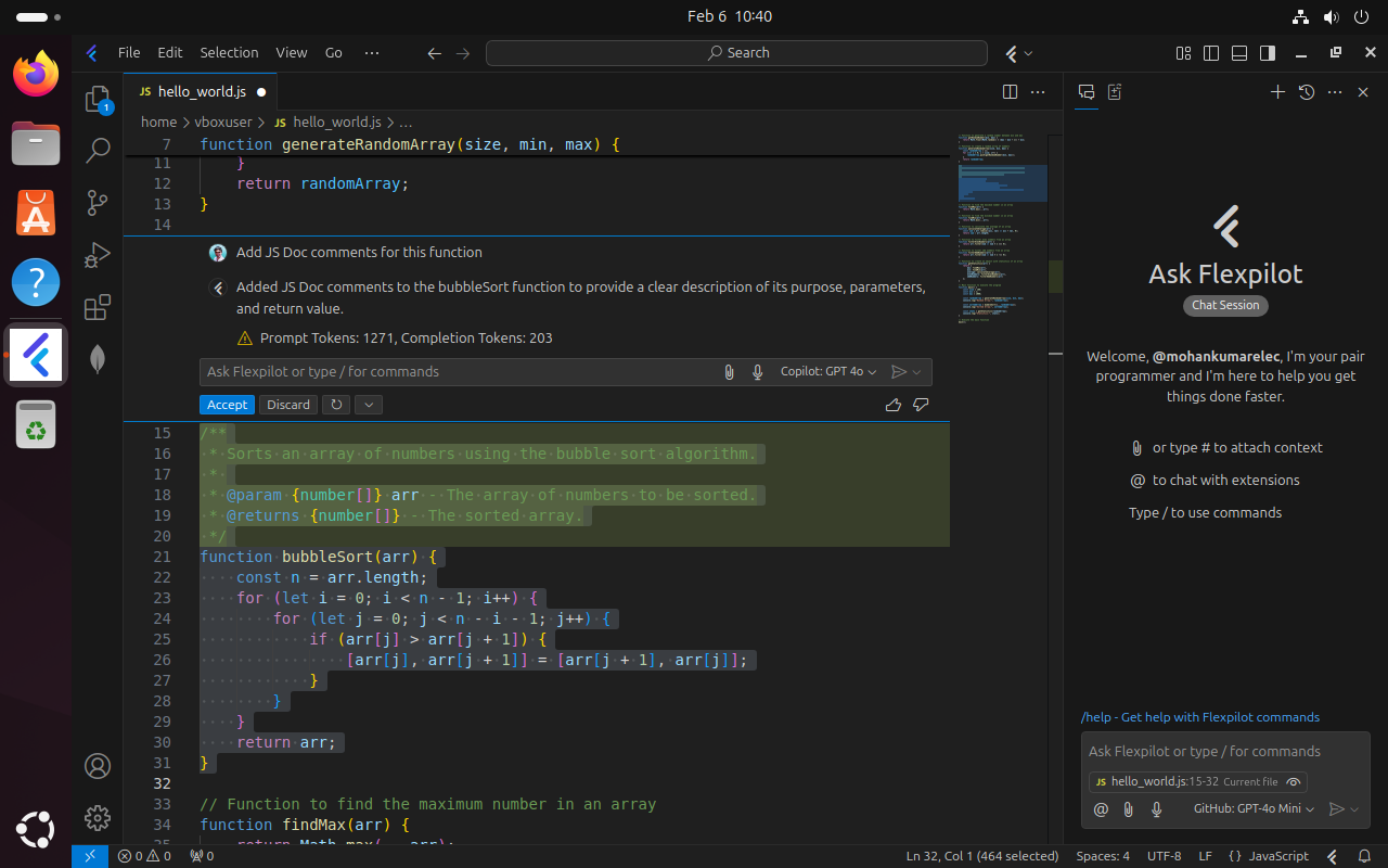 Flexpilot is an Open Source IDE for AI-Assisted Coding Experience 🚀