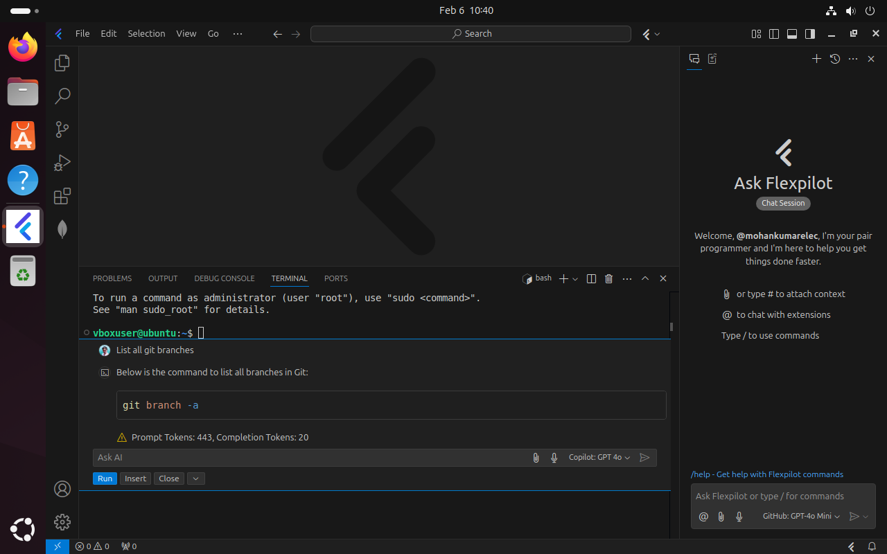 Flexpilot is an Open Source IDE for AI-Assisted Coding Experience 🚀