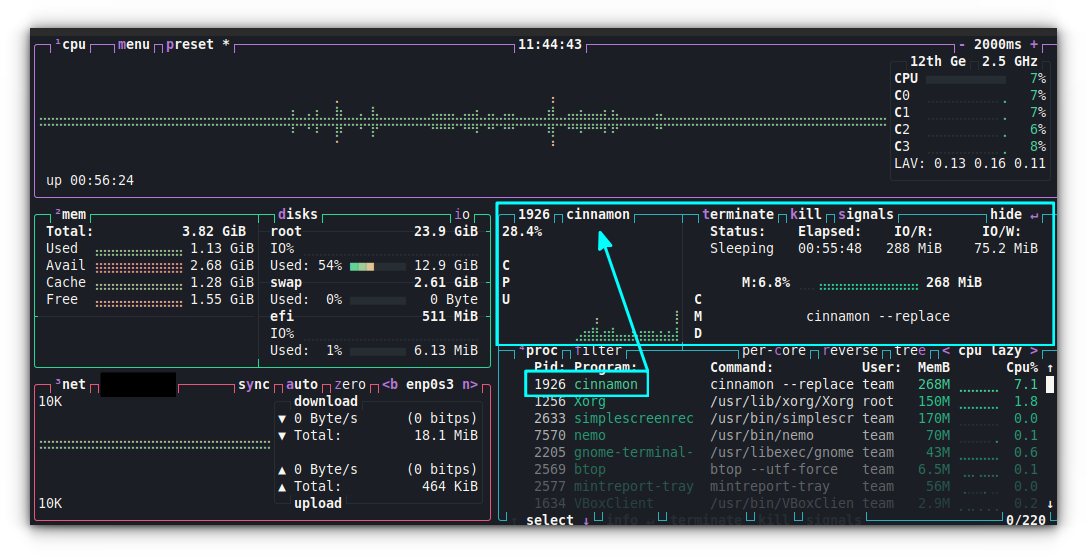 Btop Linux System Monitoring Tool That Is Definitely Better Than Top